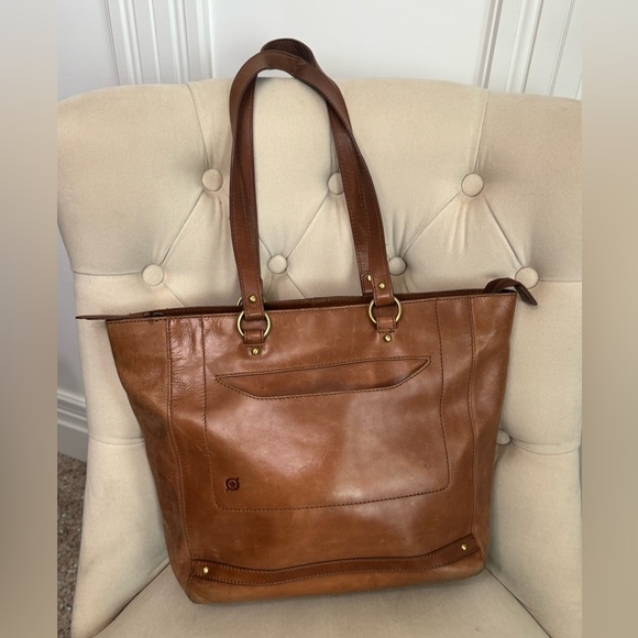 Born | Bags | Born Brown Leather Tote Bag | Poshmark